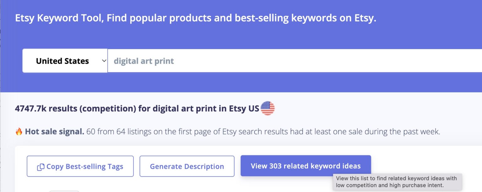 How to generate the best Etsy tags for digital art prints with examples ...